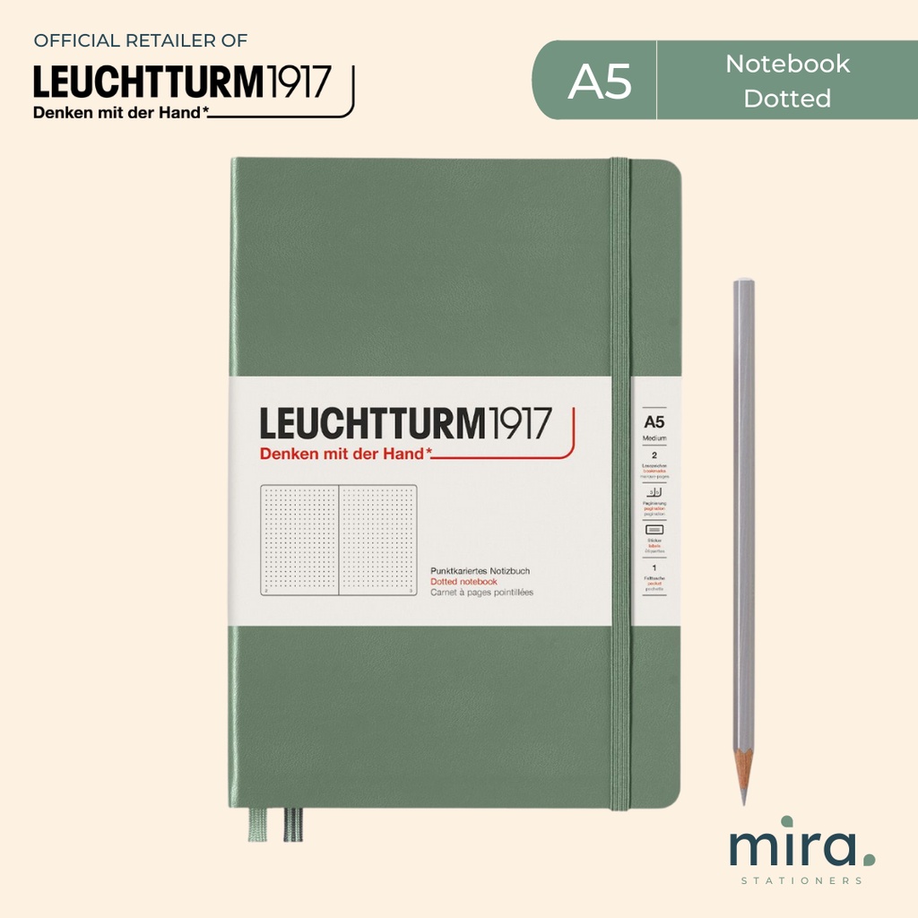 Leuchtturm1917 - A5 Dotted Notebook Hardcover Leuchtturm | Shopee ...
