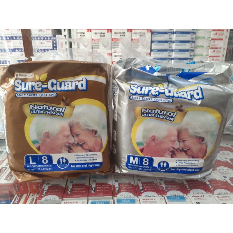 Sureguard Adult Diaper(Pull-ups) 8pcs/pack | Shopee Philippines