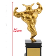 Pokemon bodybuilding muscle Pikachu hand-made three-color golden man ...