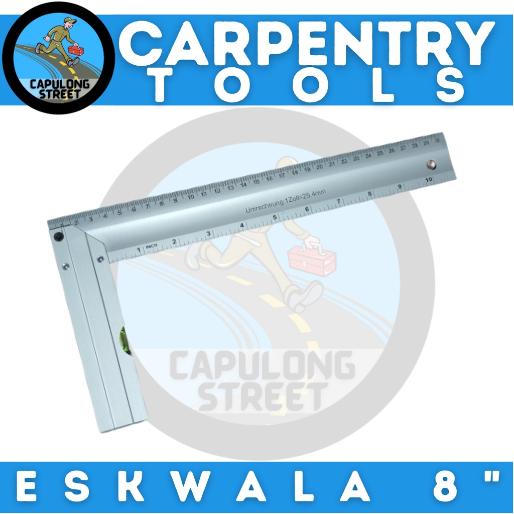 Capulong Street L Square Ruler 8" Eskwala Aluminum High Quality ...