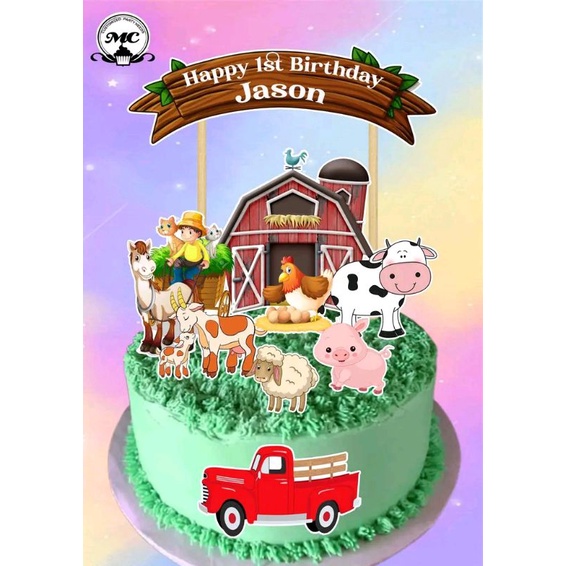 Farm Theme Cake Topper | Shopee Philippines