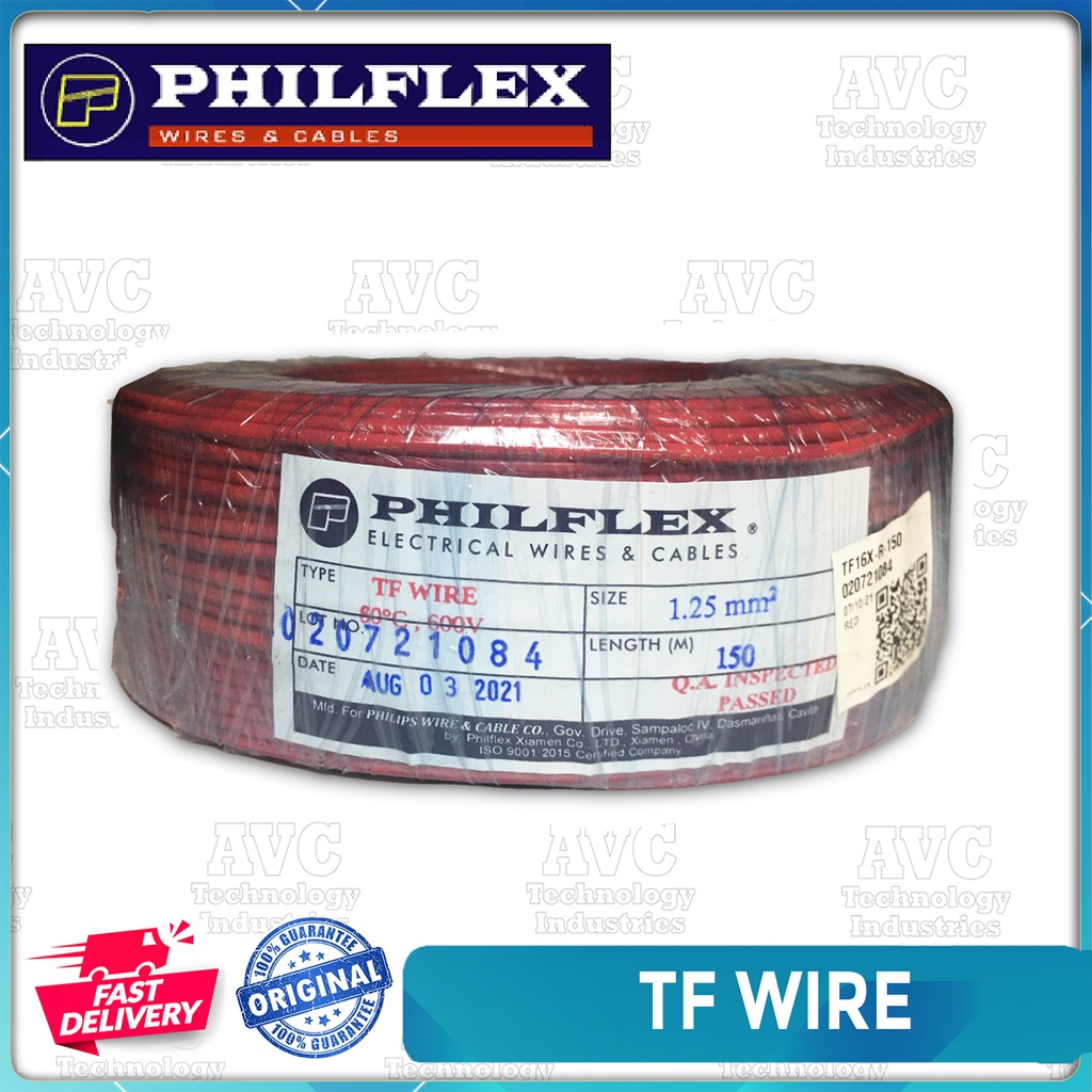 PHILFLEX TF Wire 1.0 mm / 1.2 mm / 0.90mm2 /1.25mm2 / 0.90mm2 /2c / 1 ...