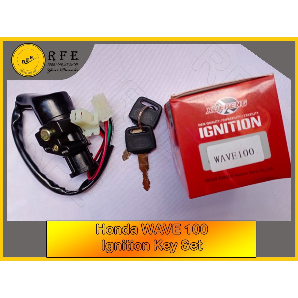 Honda Wave 100 Ignition switch key set | Shopee Philippines