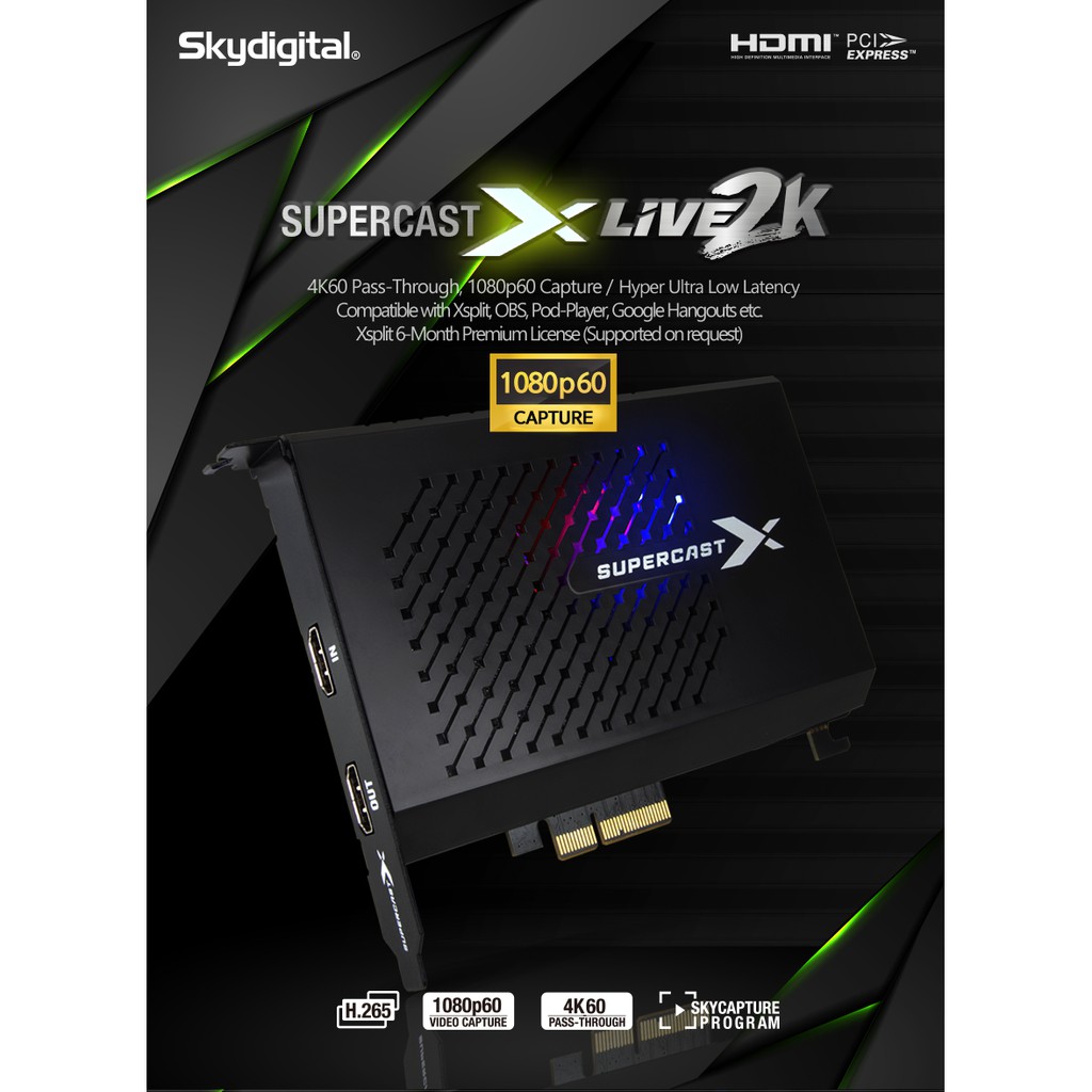 Supercast X LiVE2K, HDMI Game Capture Card | Shopee Philippines