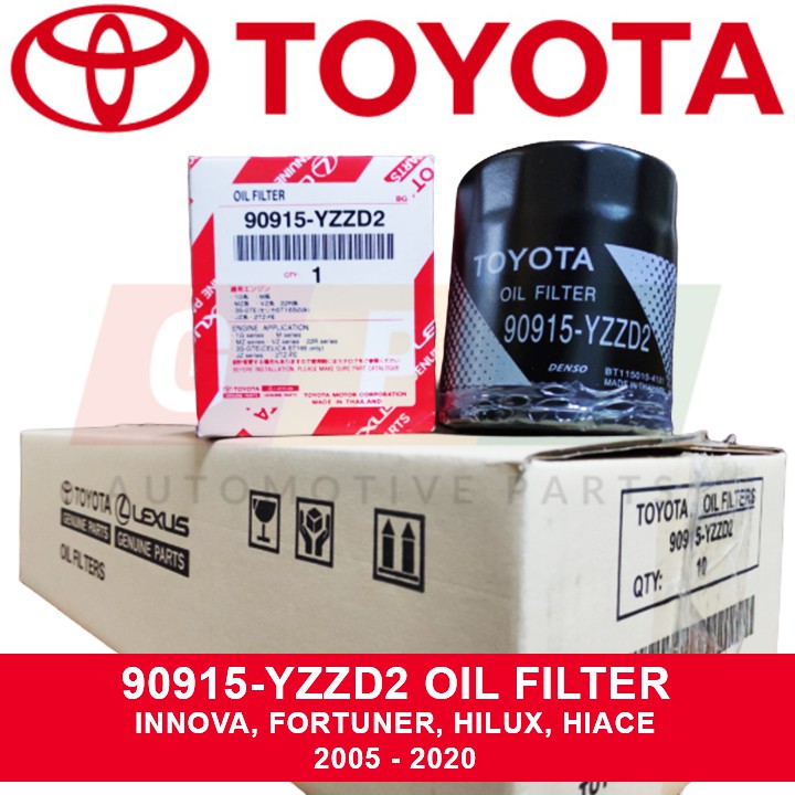 Toyota Oil Filter 90915-YZZD2 / C-111 ORIGINAL (Innova, Fortuner, Hilux ...