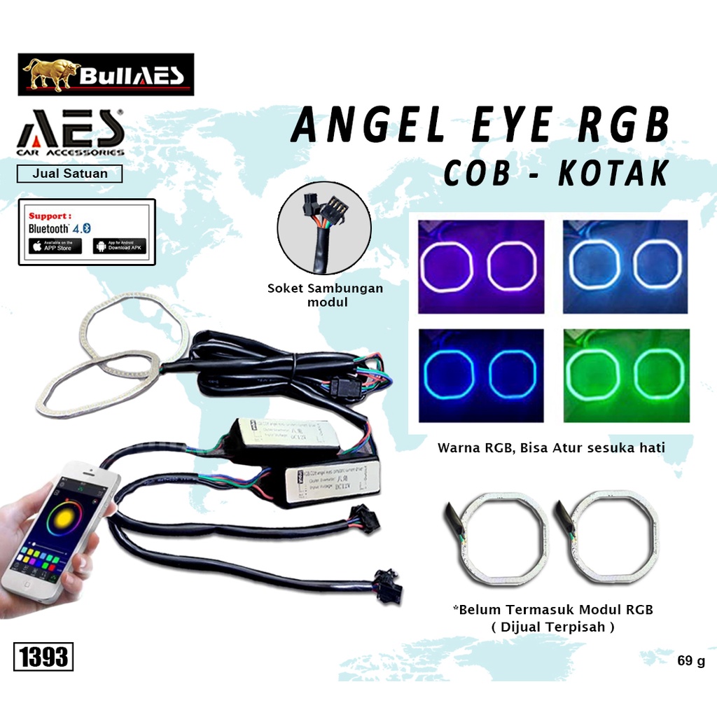 Angel Eye Rgb Cob 80 mm Round and Box AES Brand | Shopee Philippines