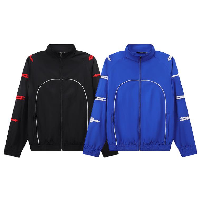 Trapstar Jacket Set Embroidered Letter LOGO Webbing Zipper Windbreaker ...