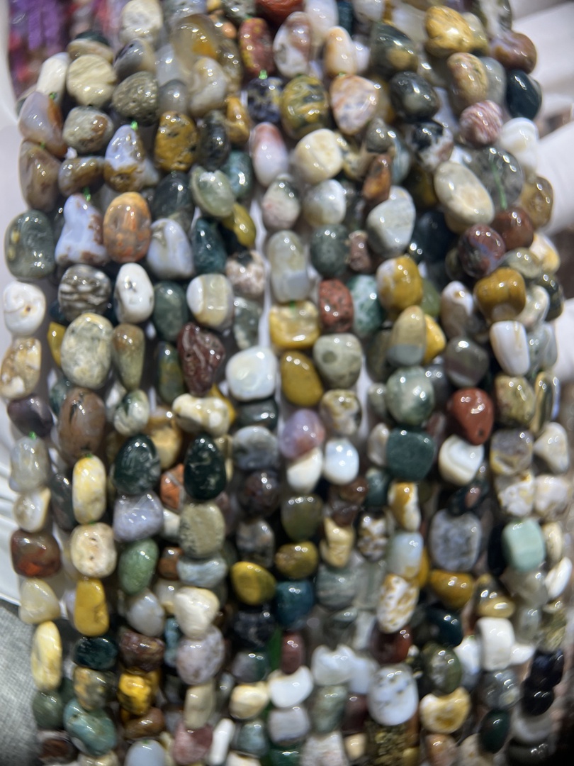 8x10mm Natural Marine Agate Irregular Shape Accessories Bead For ...