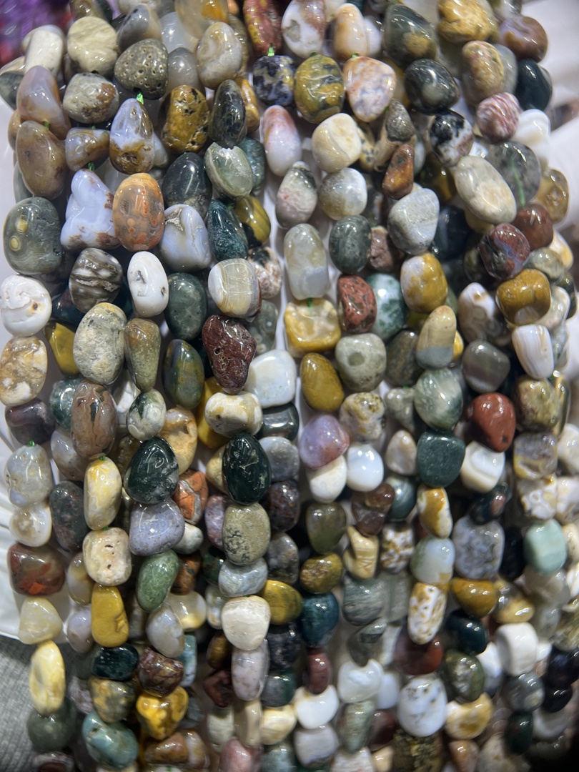 8x10mm Natural Marine Agate Irregular Shape Accessories Bead For ...