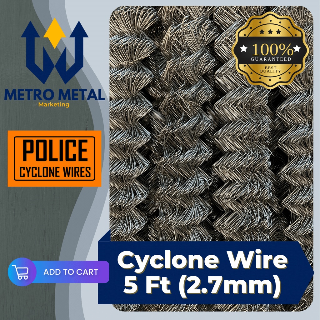 Cyclone Wire Mesh 2.7mm (2x2") 5ft Tall Roll 5 Meter Long | Shopee ...