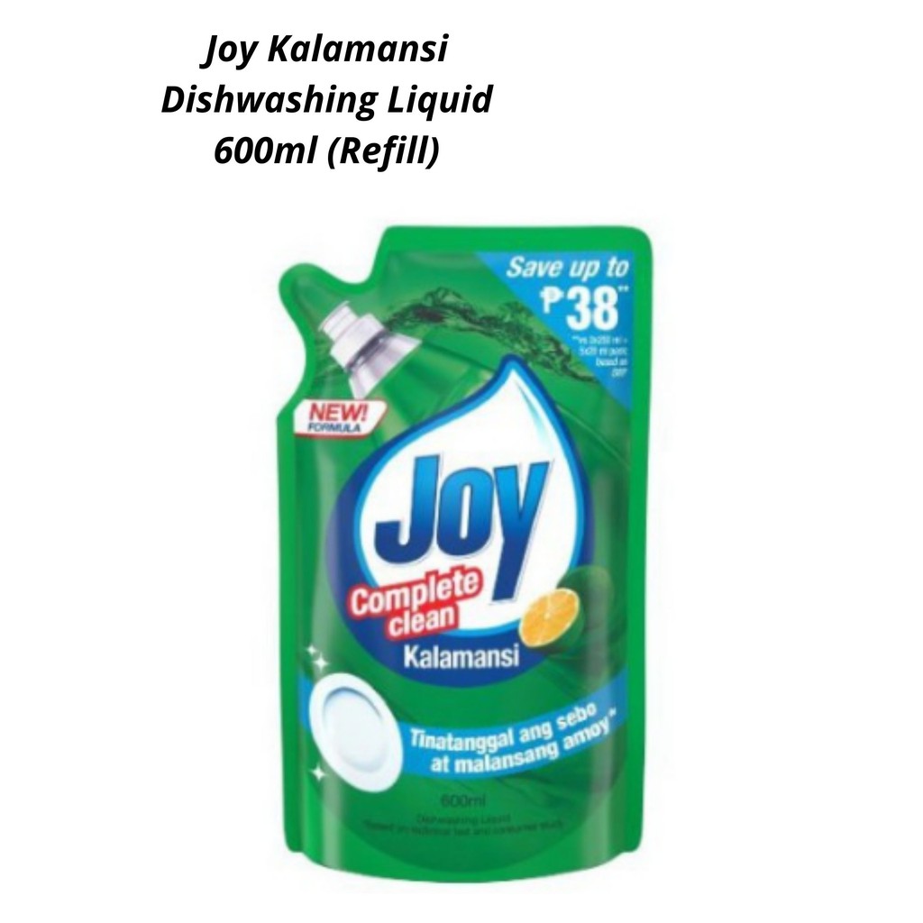 Joy Dishwashing Liquid Refill Pouch (600ml) | Shopee Philippines