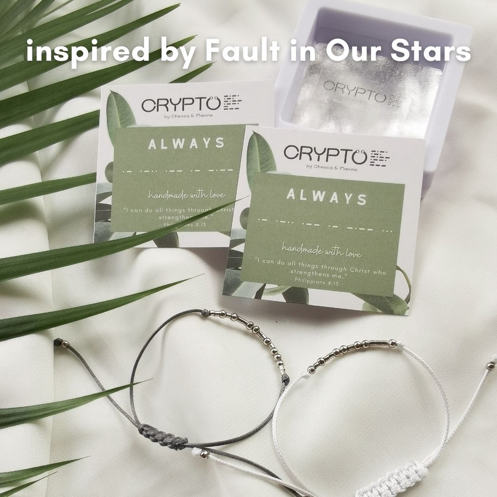 Always Morse Code Bracelet inspired by Fault in Our Stars II Simple-ly ...