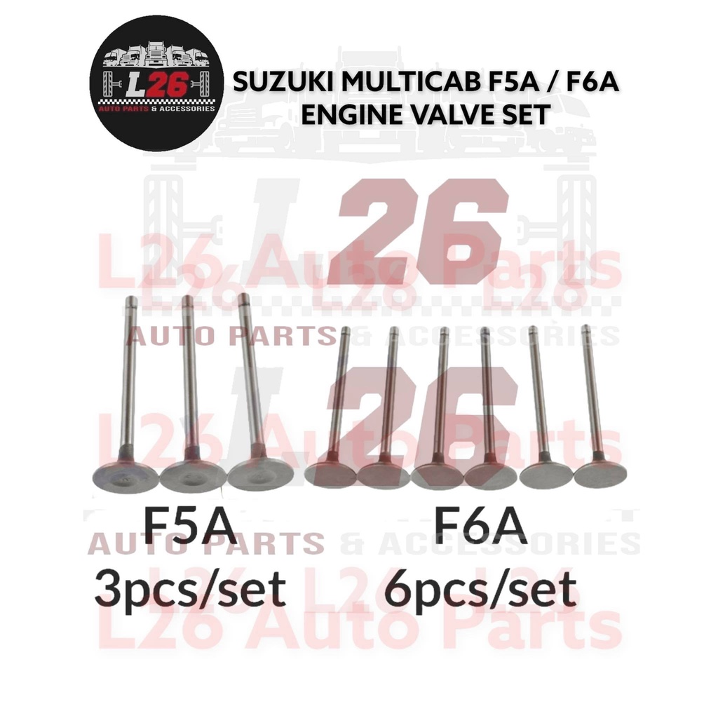 SUZUKI MULTICAB F5A / F6A INTAKE ENGINE VALVE / EXHAUST ENGINE VALVE ...