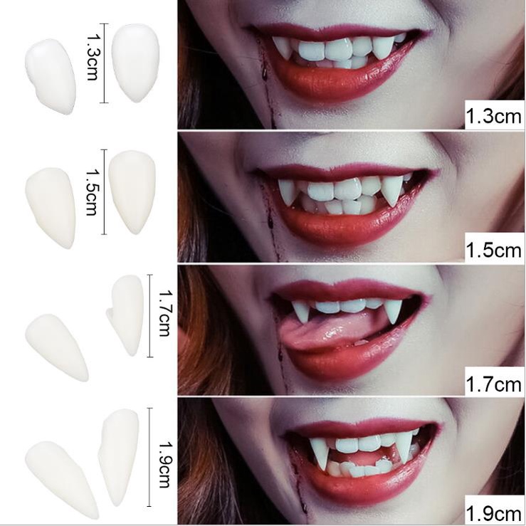 Kids Halloween Party Vampire False Teeth Fangs Dentures Cosplay Props ...