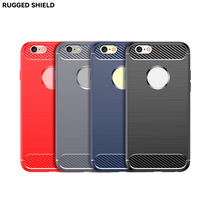 Case for iPhone 6 6S Casing Shockproof Wire Drawing Housing Soft ...