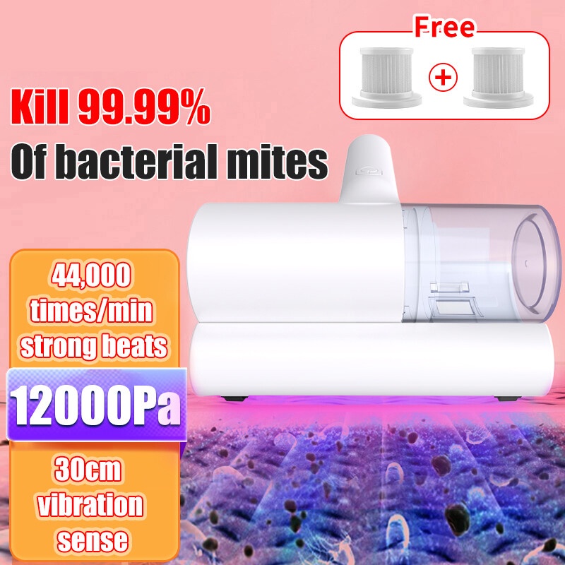 12000Pa DustMite Handheld Vacuum Removal Instrument UV Sterilization ...