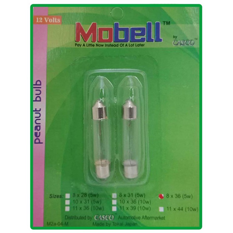 1set Auto Peanut Bulb 5w / 12v 8mmX36mm Universal Use | Shopee Philippines