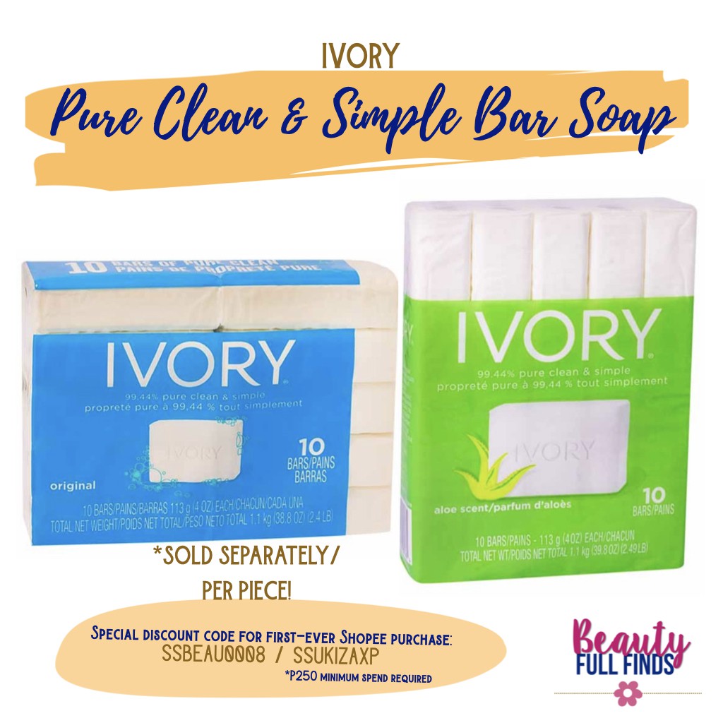 Ivory Original Bar Soap (113g/4oz) SOLD PER PIECE *NEW PACKAGING ...