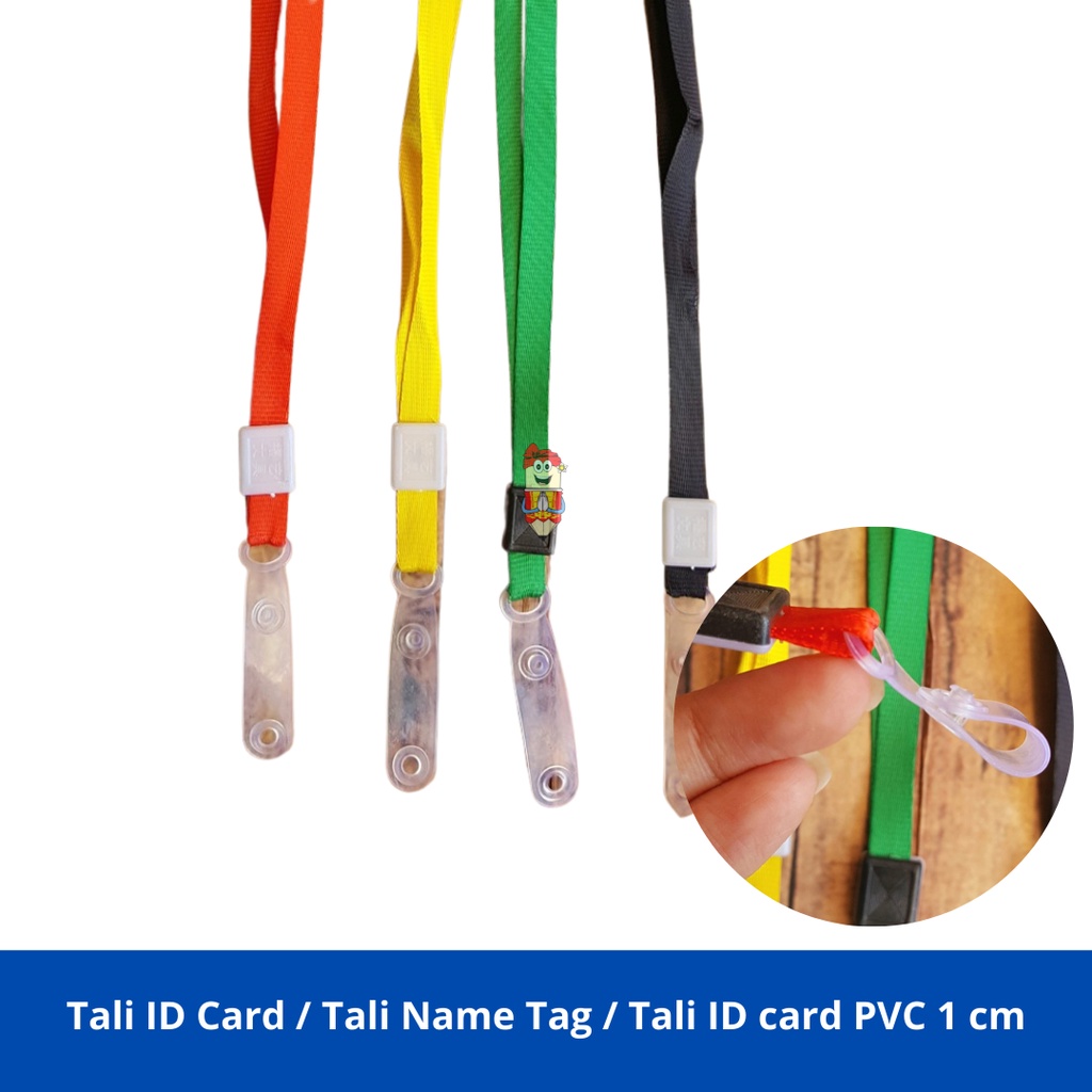 Id card Strap / Name Tag Strap / PVC ID card Strap 1 cm | Shopee ...