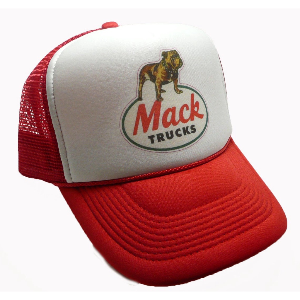 Mack Trucks Hat Mesh Snapback Cap Red Adjustable Vintage Style | Shopee ...