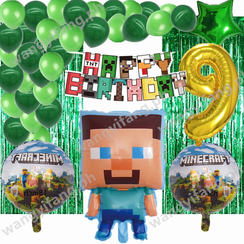 Minecraft My World Theme Party Decoration Boys’ Favorite Steve Cartoon ...