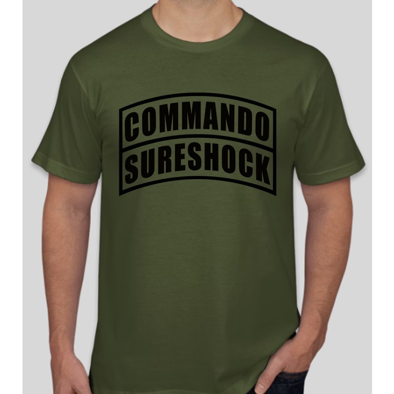ACTIVE DRY TSHIRT WITH COMMANDO/SURESHOCK DESIGN | Shopee Philippines