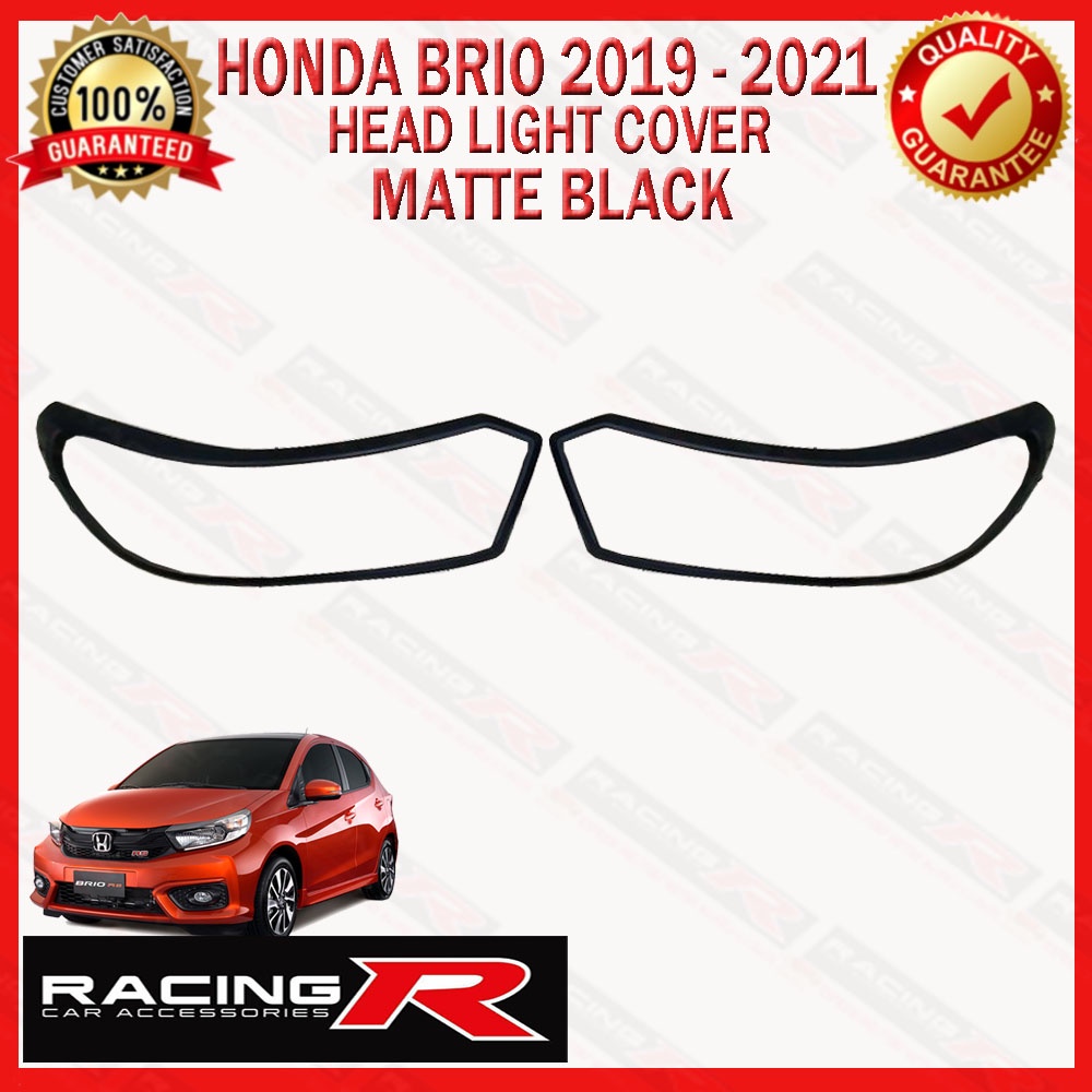 Brio 2019 - 2024 Head Light Cover Matte Black Garnish ( headlight hlc ...