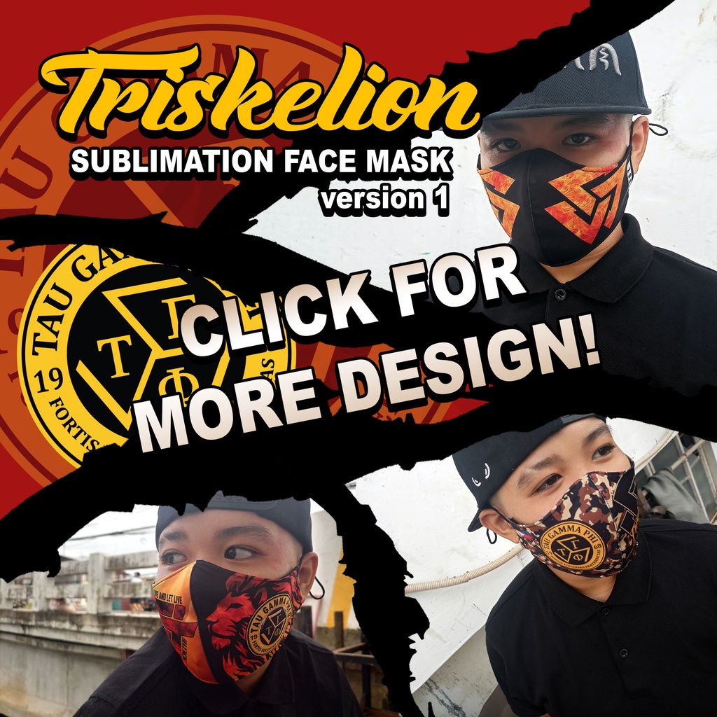 Triskelion Tau Gamma Phi Face Mask | Shopee Philippines