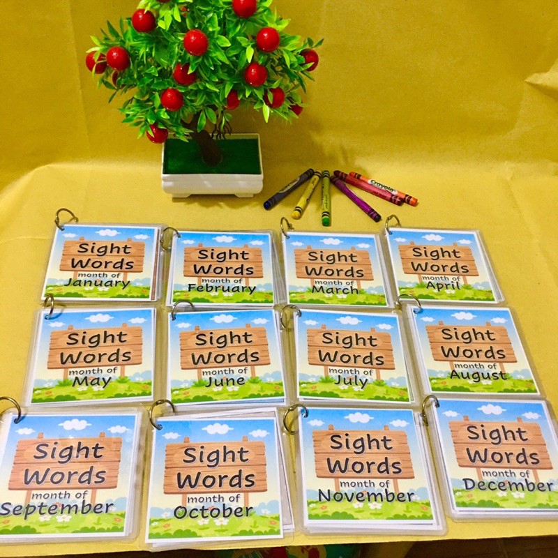 Sight words by month WHOLESET | Shopee Philippines