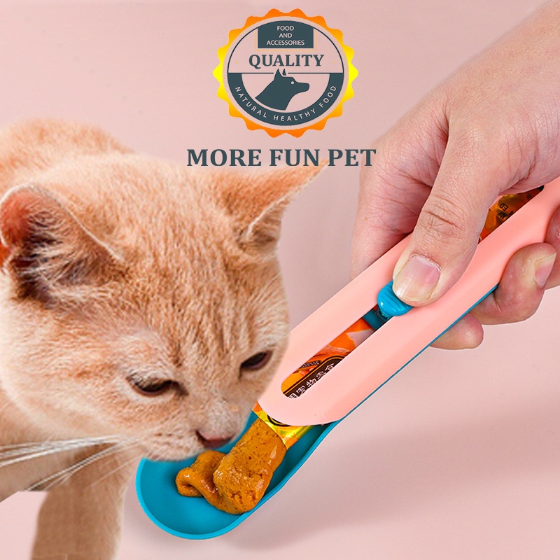 Pet Spoons Cat Feeder Treat Squeeze Spoon Easy Cleaning | Shopee ...