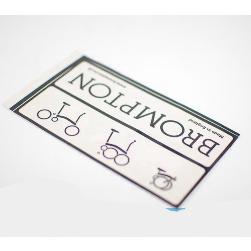 2 Colors for Brompton Frame Decal Sticker Logo | Shopee Philippines