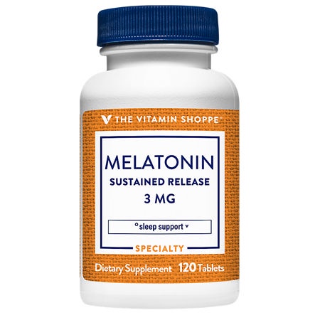 Vitamin Shoppe Melatonin Sustained Release 3MG Sleep Support | Shopee ...