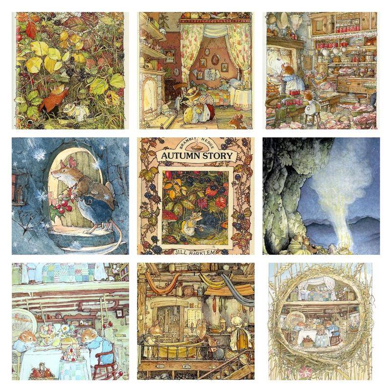 Brambly hedge Canvas Paintings Jill Barklem Spring story Living Room ...