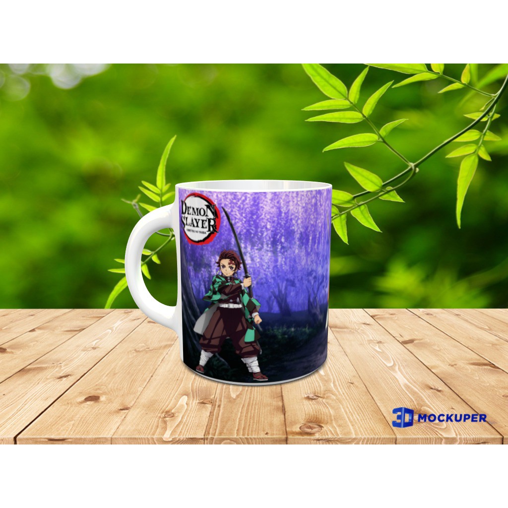 Tanjirou Zenitsu Inuzuke Wisteria Demon Slayer Coffee Mug | Shopee ...