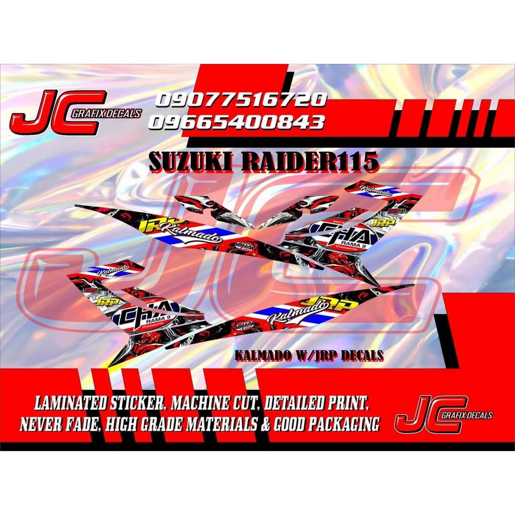 JRP-Kalmado Concept Suzuki Raider 115 Decals | Shopee Philippines