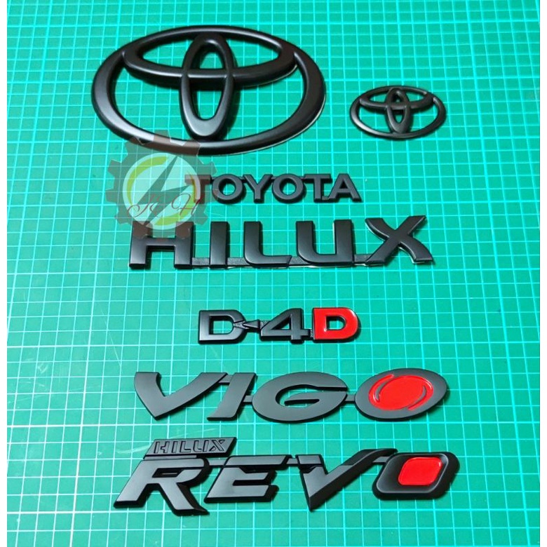TOYOTA HILUX REVO,VIGO MATTBLACK SERIES LOGO / EMBLEM / BADGE | Shopee ...
