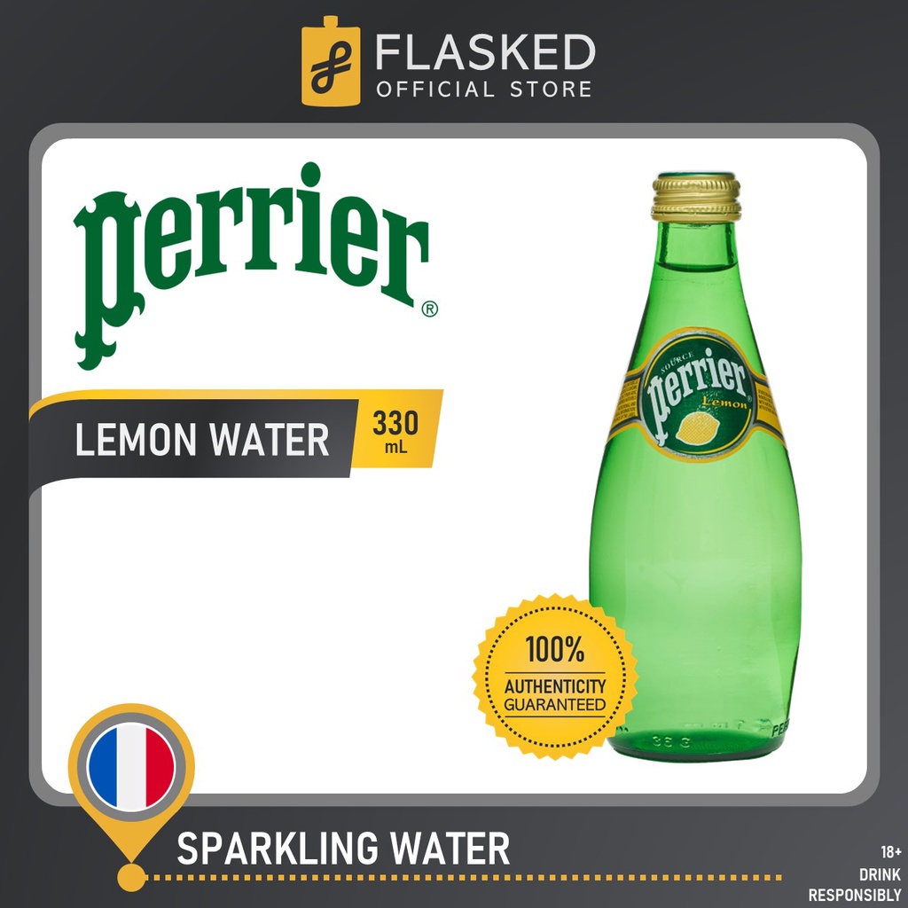 Perrier Sparkling Lemon Water 330mL | Shopee Philippines