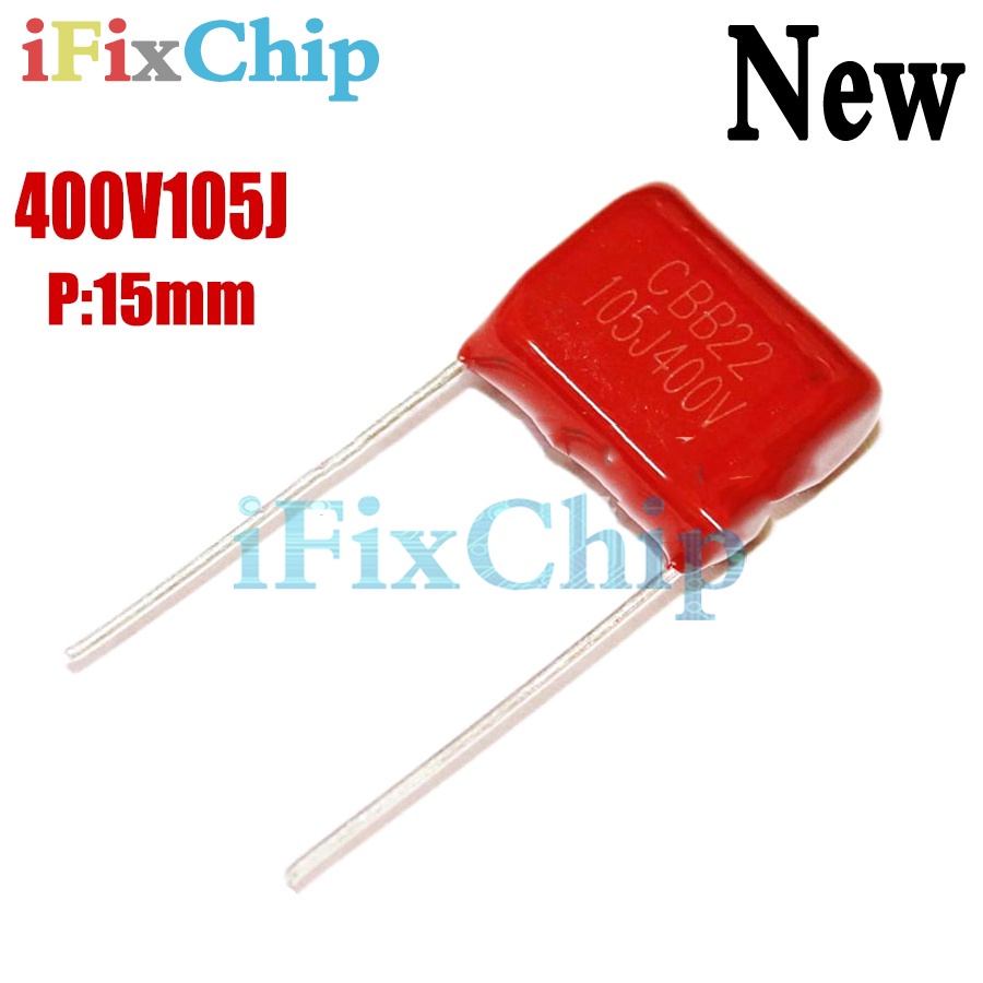 10PCS 400V105J 105J400V Pitch 15MM 400V 105J 1UF CBB Polypropylene film ...