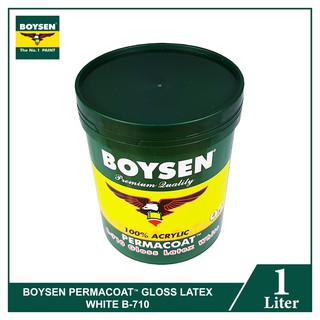 Boysen Permacoat Gloss Latex White 1L B-710 | Shopee Philippines