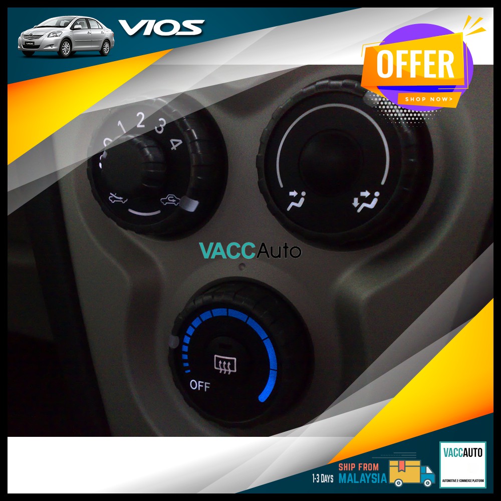 Toyota Vios (2nd Gen) Aircond or Gear LED Bulb 2007-2012 XP90 NCP93 ...