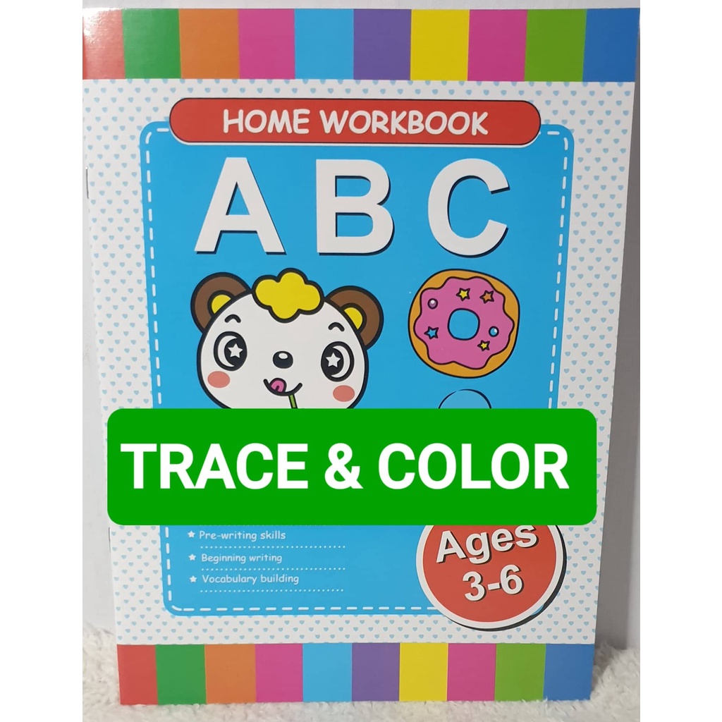 CHILDREN TRACING BOOK LETTERS AND NUMBERS WRITING WORKBOOK FOR KIDS ...