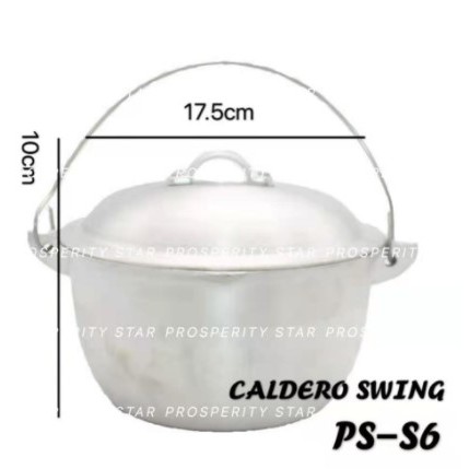 Caldero / Kaldero Swing Handle makapal Aluminum pot From #1 Big to #6 ...
