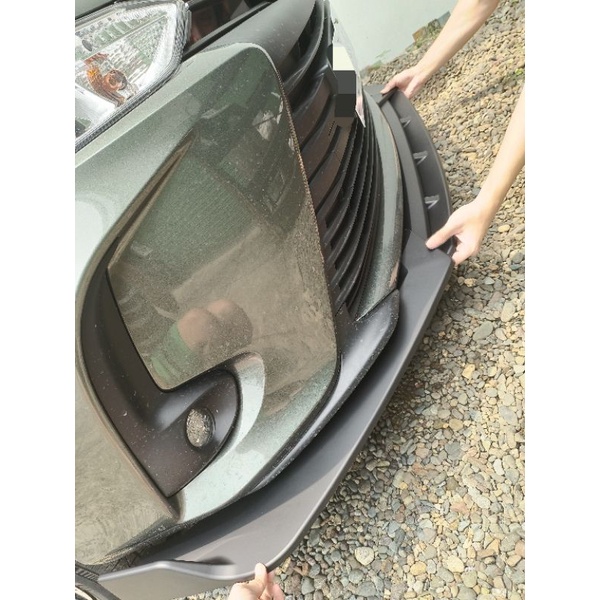 VIOS FRONT LIP CHIN 2013-2024 Matte Black / Carbon Car accessories ...