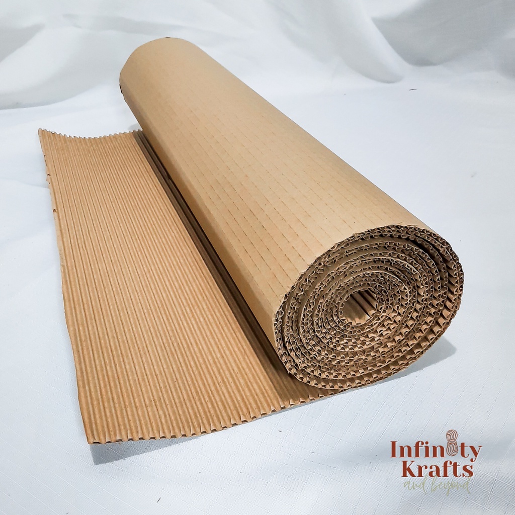 INFINITY KRAFTS | Corrugated Roll Single Face Carton Roll Eco-friendly ...