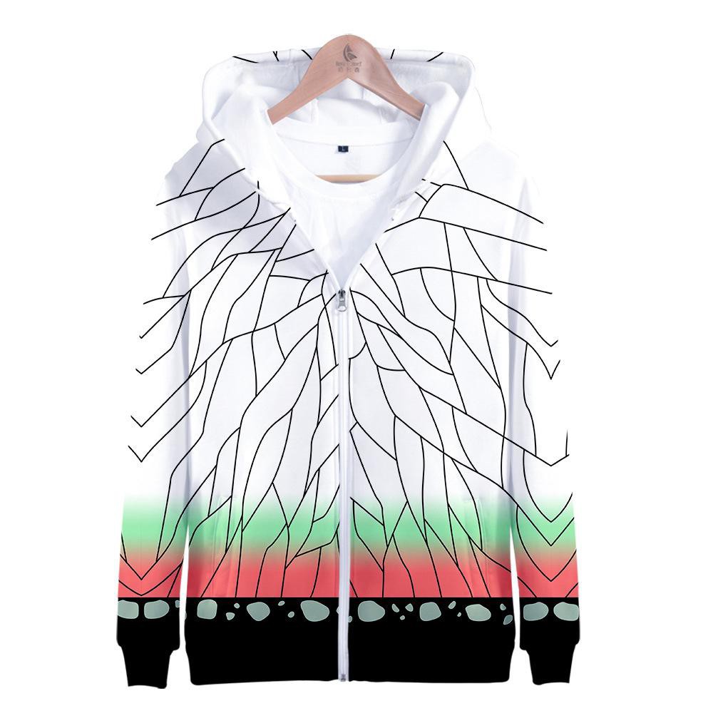 Anime Demon Slayer Kimetsu no Yaiba Kochou Shinobu Cosplay Zipper ...