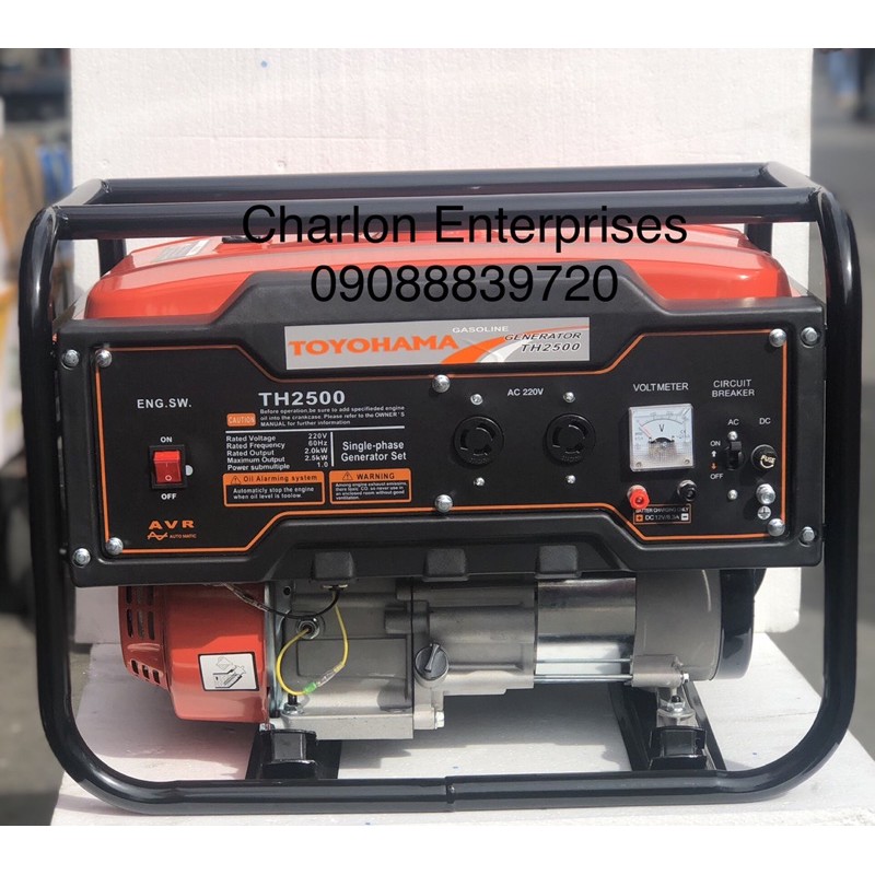 TH2500 TH 3500 TOYOHAMA GASOLINE GENERATOR MANUAL START | Shopee ...