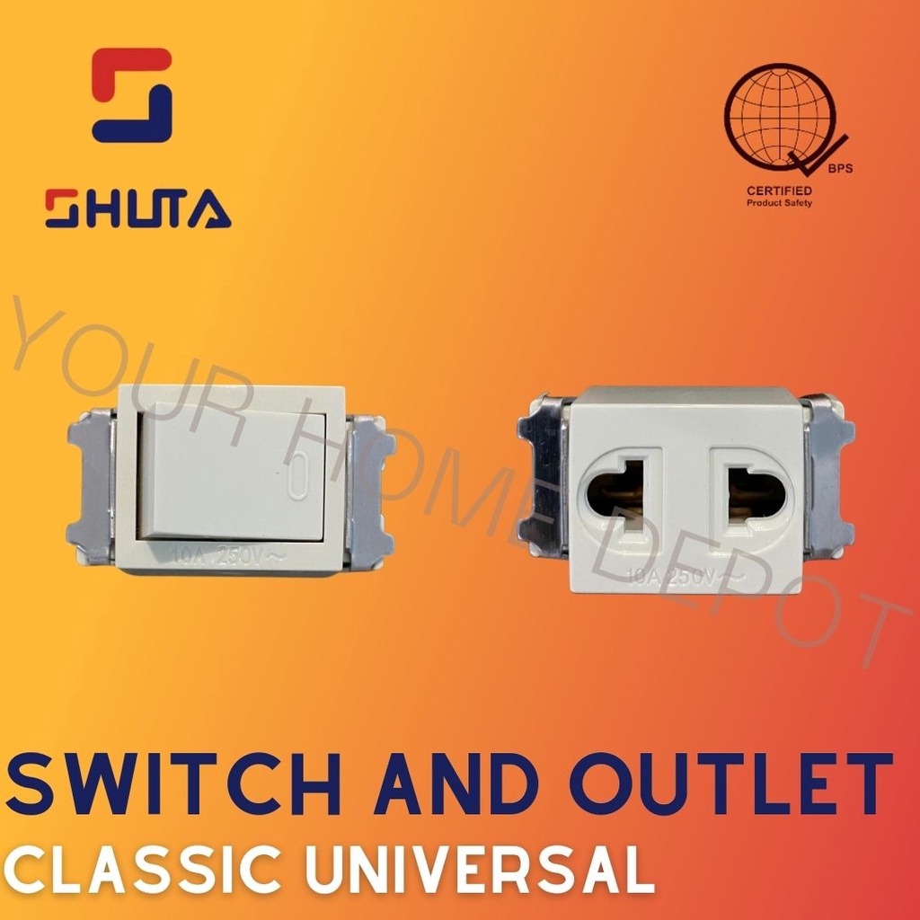 Classic Universal Switch Set and Outlet Set SHUTA | Shopee Philippines
