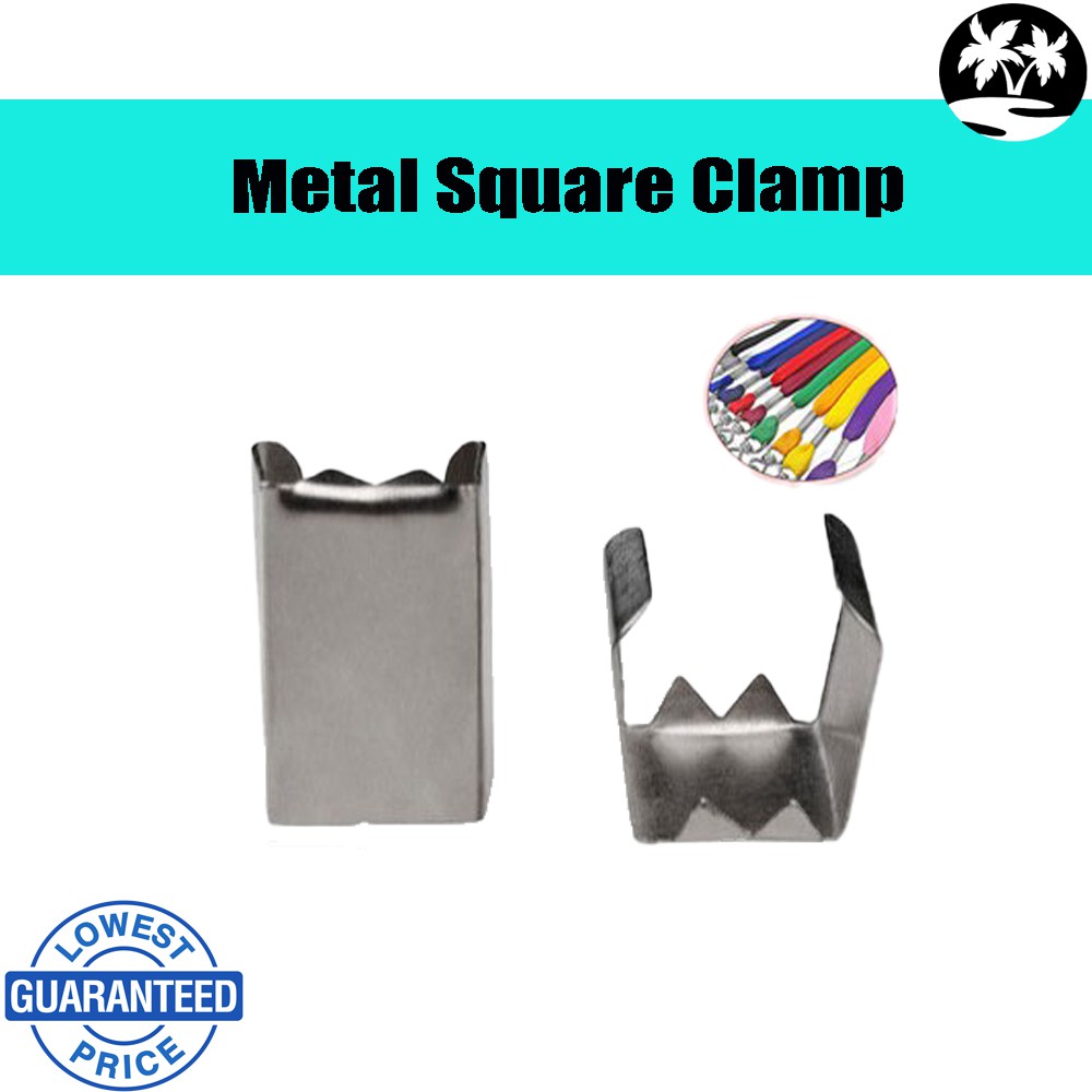 [100pcs] Metal Square Clamp for ID Making Accessories | Shopee Philippines