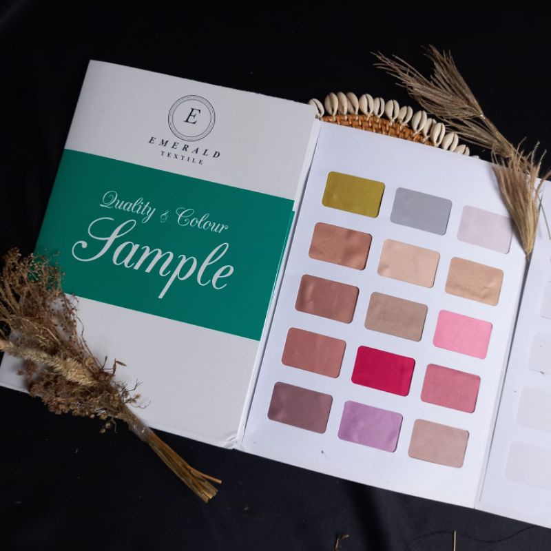 Emerald Textile Fabric Book Catalog Book Color Sample Book | Shopee ...