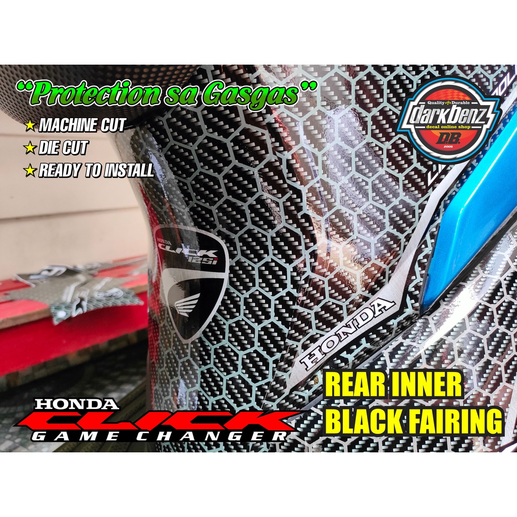 Honda Click Version 2 New honeycomb concept quality printed sticker ...